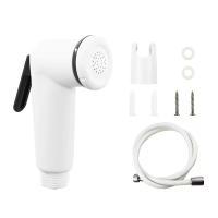 China White High Pressure Bathroom Faucet with Single Hole Tap Hole and External Shower Head for sale