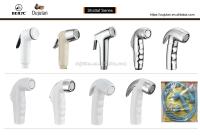 China 2024 Lizhen Opp Bag Packing Bathroom Shower Gun and Hose Nozzle Direct Set with Spray Gun for sale