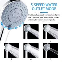 China High Pressure Hand Held Plastic Abs Bath Head Handheld Shower Sanitary Round Shape Best for sale