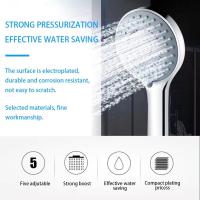 China High Pressure Hand Held Plastic Abs Bath Head Handheld Shower Sanitary Round Shape Best for sale
