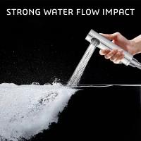China 18L/min Water Flow Chrome Finish Abs Plastic Handheld Toilet Bidet Spray Set for Bath for sale