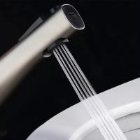 China Wall Mounted Toilet Handheld Bidet Sprayer Hand Bidet Faucet with Dual Retractable Nozzle for sale
