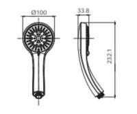 China 2024Lizhen Hwa-Vic Product Beauty Shower Head With Acs Certificated Five Functions Hand Shower for sale