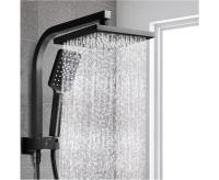China 2024Lizhen Hwa-Vic Shower System Gun Gray with Full Brass Faucet and Hot/Cold Water for sale