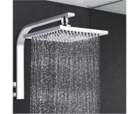 China Square Handheld Filter Shower Head with Chrome Polish Brass Finish and Square Design for sale
