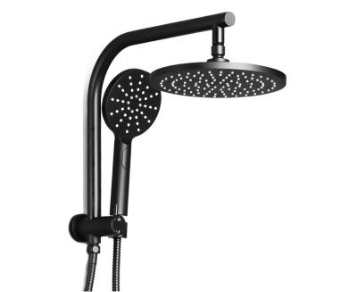 China Rainfull Shower Mixer Bathroom Shower System Wall Mounted for Lizhen Hwa-Vic Black Set for sale