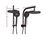 China Rainfull Shower Mixer Bathroom Shower System Wall Mounted for Lizhen Hwa-Vic Black Set for sale