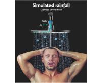 China Rainfull Shower Mixer Bathroom Shower System Wall Mounted for Lizhen Hwa-Vic Black Set for sale