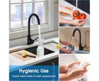 China Bidet Spouts Kitchen Faucet Hot Cold Water Mixer Tap with Classic Gooseneck Swivel Spout for sale