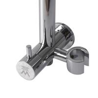 China High Pressure Rain Round Brass Taps Mixer Handheld Chrome Finshing Shower Heads With Arm for sale