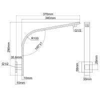 China Bathroom Shower Equipment Wall Mounted Stainless Steel Rainfall Square Shower Head for sale