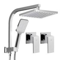 China Modern Design Style and Chrome Finish Lizhen Hwa-Vic Durable In-Wall Shower Faucet Set for sale