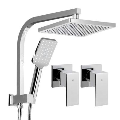 China Modern Design Style and Chrome Finish Lizhen Hwa-Vic Durable In-Wall Shower Faucet Set for sale
