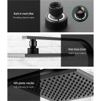 China Bathroom Faucet Accessory Type High Pressure Square Rain Shower Head with Wall Arm for sale