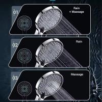 China 2024 Lizhen Hwa-Con Single Handle Supercharged Water Saving Shower Head for Bathrooms for sale