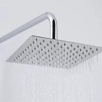 China Single Handle Square Shower Head 10-inch with Rain Spray Pattern and Stainless Steel for sale