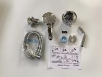 China Lizhen Hwa.Con Rainfall Shower Head Bathroom Shower System with Electroplating Surface for sale