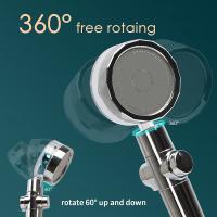 China Solid Brass 59 Material Brass Finish High Pressure Massage Shower Head With Filter for sale