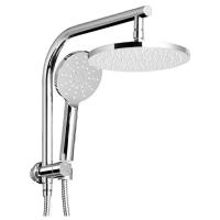 China Sliver Lizhen Hwa-Con Handheld Round High Pressure Chrome Shower Head With Slide Bar for sale