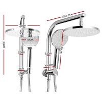 China Sliver Lizhen Hwa-Con Handheld Round High Pressure Chrome Shower Head With Slide Bar for sale