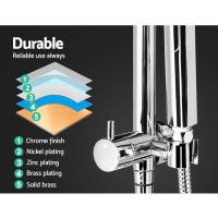 China Sliver Lizhen Hwa-Con Handheld Round High Pressure Chrome Shower Head With Slide Bar for sale