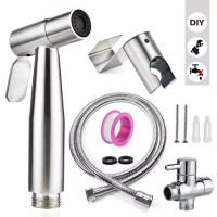 China Clean and Comfortable 2024 Lizhen Hwa Bidet Spray Set with Brushed Nickel Finish for sale