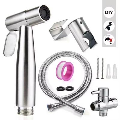 China Clean and Comfortable 2024 Lizhen Hwa Bidet Spray Set with Brushed Nickel Finish for sale