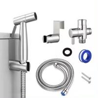 China Clean and Comfortable 2024 Lizhen Hwa Bidet Spray Set with Brushed Nickel Finish for sale