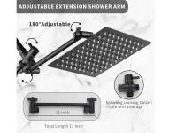 China High Pressure Rain Shower Head With Adjustable Extension Arm And Handheld Function Hot Cold Water for sale