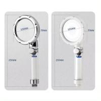 China Hotel ABS Plastic Mineral Shower Head with Adjustable High Pressure Water Saving Balls for sale