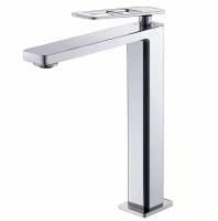 China Single Handle Sink Taps for Bathroom Hot Cold Mixer by Lizhen Hwa in Chrome Plating for sale