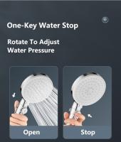 China Single Hole Faucet Mount Lizhen Haw-vic Multifunctional Pressurized Shower Head Set for sale