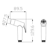 China Revolutionize Your Bathroom with Lizhen's 2 Functions Bidet Spray Shattaf Shower Head for sale