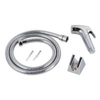 China Keeping Body Clean Silver Handheld Toilet Shattaf Bidet Sprayer With Hose Set in 2024 for sale