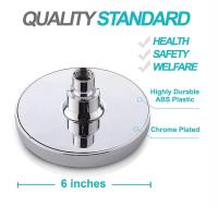 China Lizhen Hwa.Eng 6 inch ABS Overhead Shower Chrome Surface Finishing and Modern Design for sale