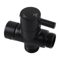 China 2024 Lizhen Black ABS Handheld Bath Toilet Bidet Spray Wash Kit with Diverter Tap Set for sale