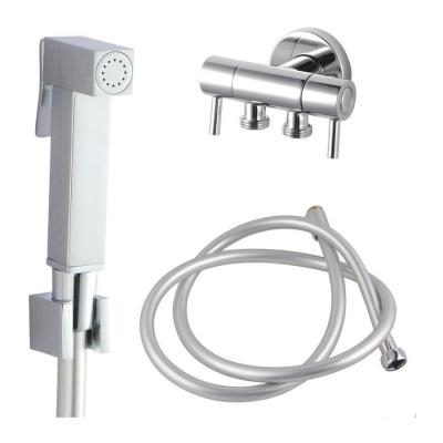 China Polished Chrome Finish Bathroom Brass Hand Held Toilet Shower Head Douche Bidet Spray for sale