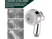 China Lizhen Hwa-Vic 2024 Abs Chrome Spa Massage Single Handle Durable Handheld Shower Head for sale