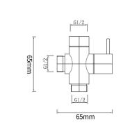 China 2024 Lizhen Household Brass Square Black Toilet Bidet Spray Diverter Wash Kit With Hose for sale