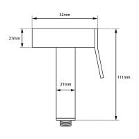 China 2024 Lizhen end Square Black Bidet Spray Kit The Perfect Choice for Modern Bathrooms for sale