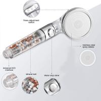 China 2024 Lizhen Hwa-Vic. Heigh Shower Head Spa with Removable and One-button Water Stop for sale