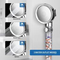 China 2024 Lizhen Hwa-Vic. Heigh Shower Head Spa with Removable and One-button Water Stop for sale