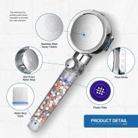 China 2024 Lizhen Hwa-Vic. Heigh Shower Head Spa with Removable and One-button Water Stop for sale