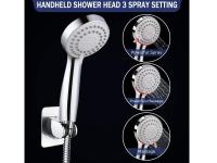 China Chrome Finish Lizhen Hwa-Vic High Pressure Rain Shower Head With Exposed Shower Faucet for sale