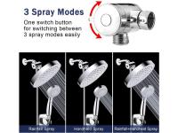 China Chrome Finish Lizhen Hwa-Vic High Pressure Rain Shower Head With Exposed Shower Faucet for sale