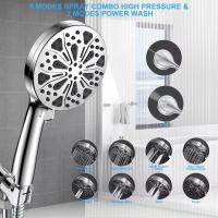 China Multi-functional High Pressure Shower ABS Chrome Plated Body and Handheld Spray Gun for sale