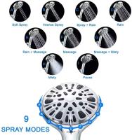 China Lizhen Hwa.Con 9 Function Filter Handheld Shower ABS Chrome with Modern Design Style for sale