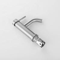 China Hotel Bathroom Vanity Faucet with Ceramic Valve Core and Brushed Nickel Finish for sale