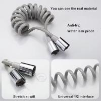 China Modern Lizhen Hwa.Eng Household Bathroom Toilet Handheld Bidet Sprayer 1.5 2 3 M Multi Color Spring Tube Pu Spiral Bidet Hose for sale
