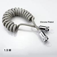 China Modern Lizhen Hwa.Eng Household Bathroom Toilet Handheld Bidet Sprayer 1.5 2 3 M Multi Color Spring Tube Pu Spiral Bidet Hose for sale